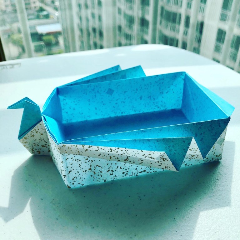 Origami crane box – 2 in 1 pattern – The Frill Seeker